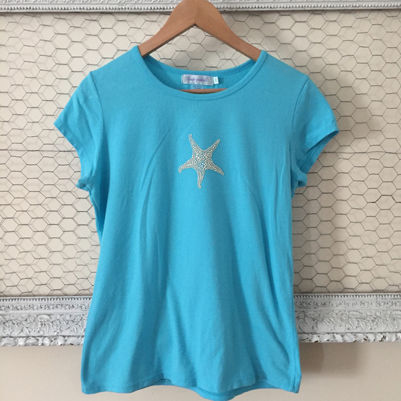 fresh produce | Tops | Fresh Produce Starfish Top Tshirt L Large Blue L ...
